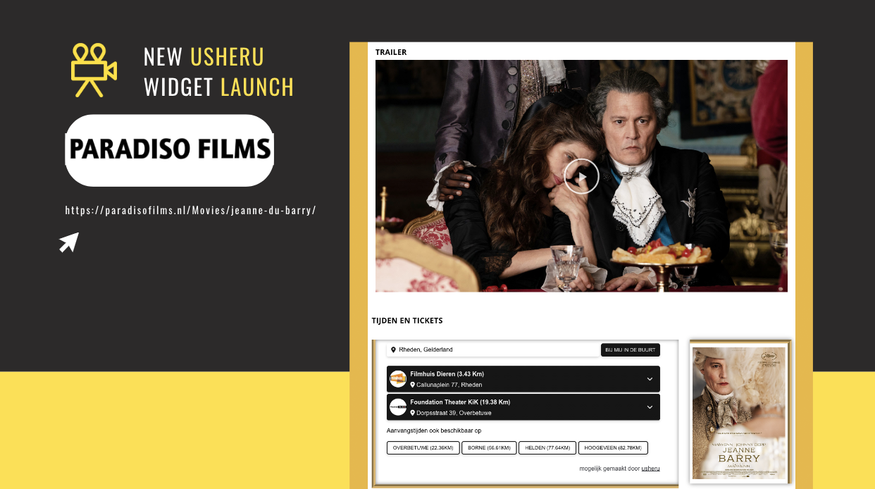 Paradiso Films Introduces usheru Widget for Their Audience - usheru